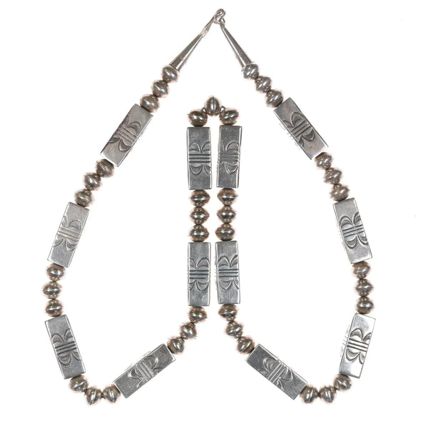 Jasper Nelson Navajo Pearl sterling beaded necklace – Estate Fresh Austin