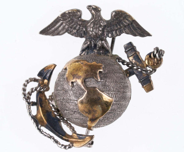 Sterling WW2 USMC United States Marine Core Hat pin – Estate Fresh Austin
