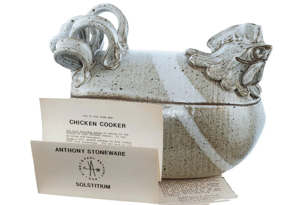 Vintage Ginny and Paul Anthony Studio Pottery Chicken Cooker Sculptura ...